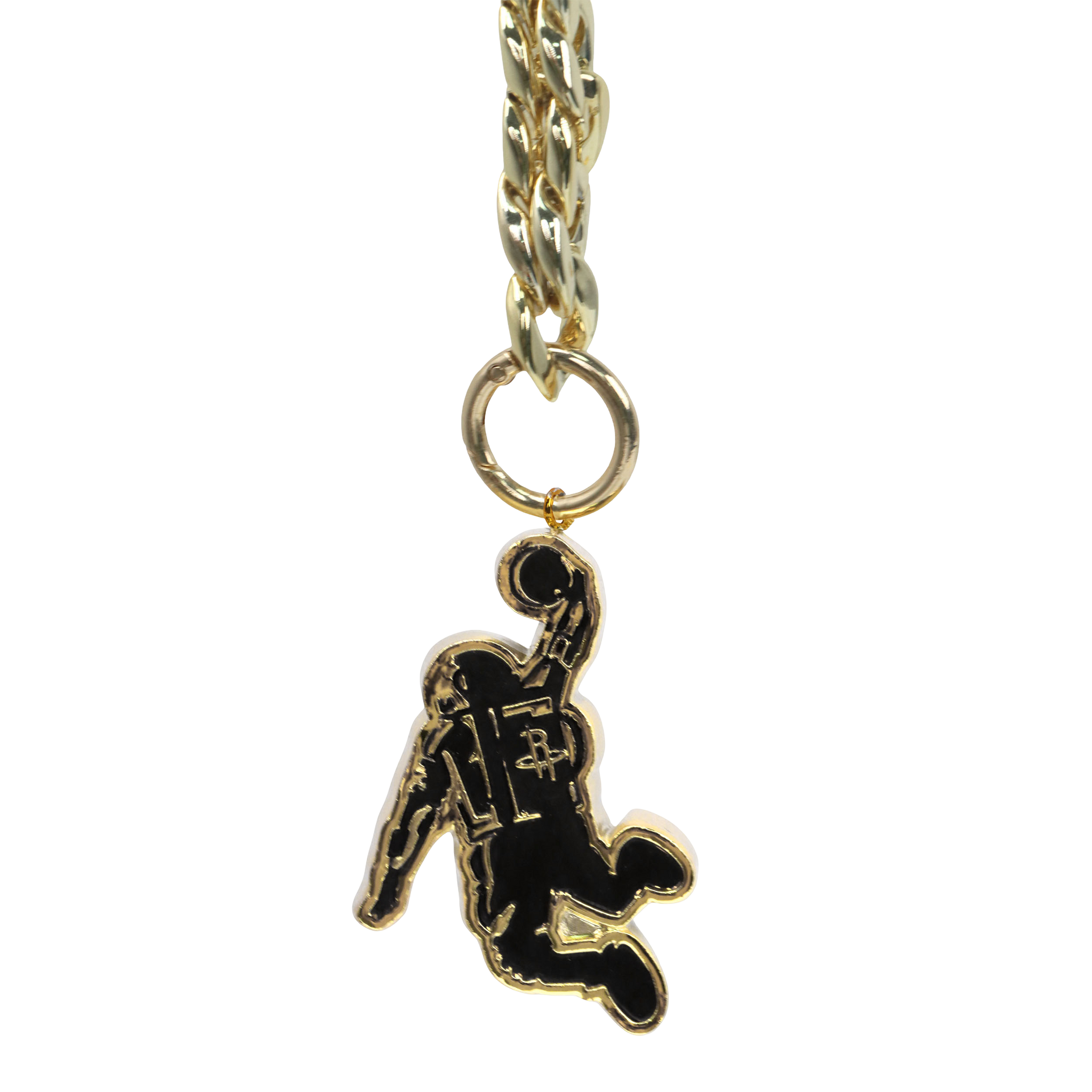 Houston Rockets FoCo City Edition Oversized Dunkstronaut Gold Chain