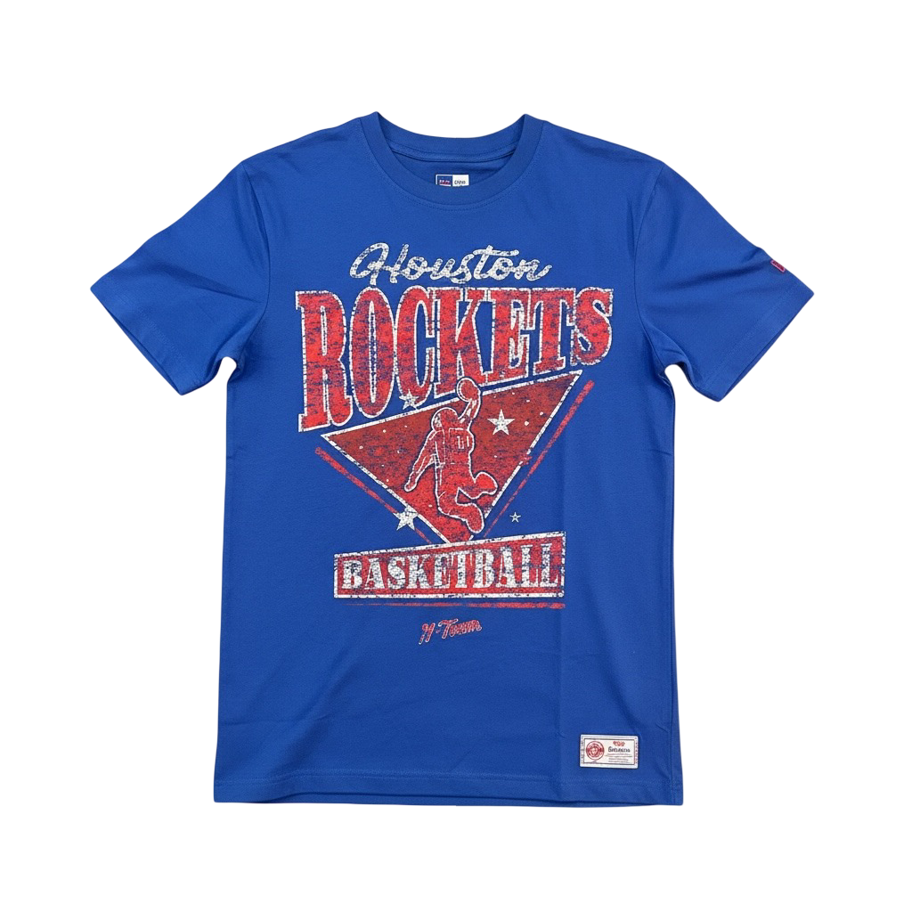 Men's Houston Rockets New Era City Edition Dunkstronaut Triangle T-Shi