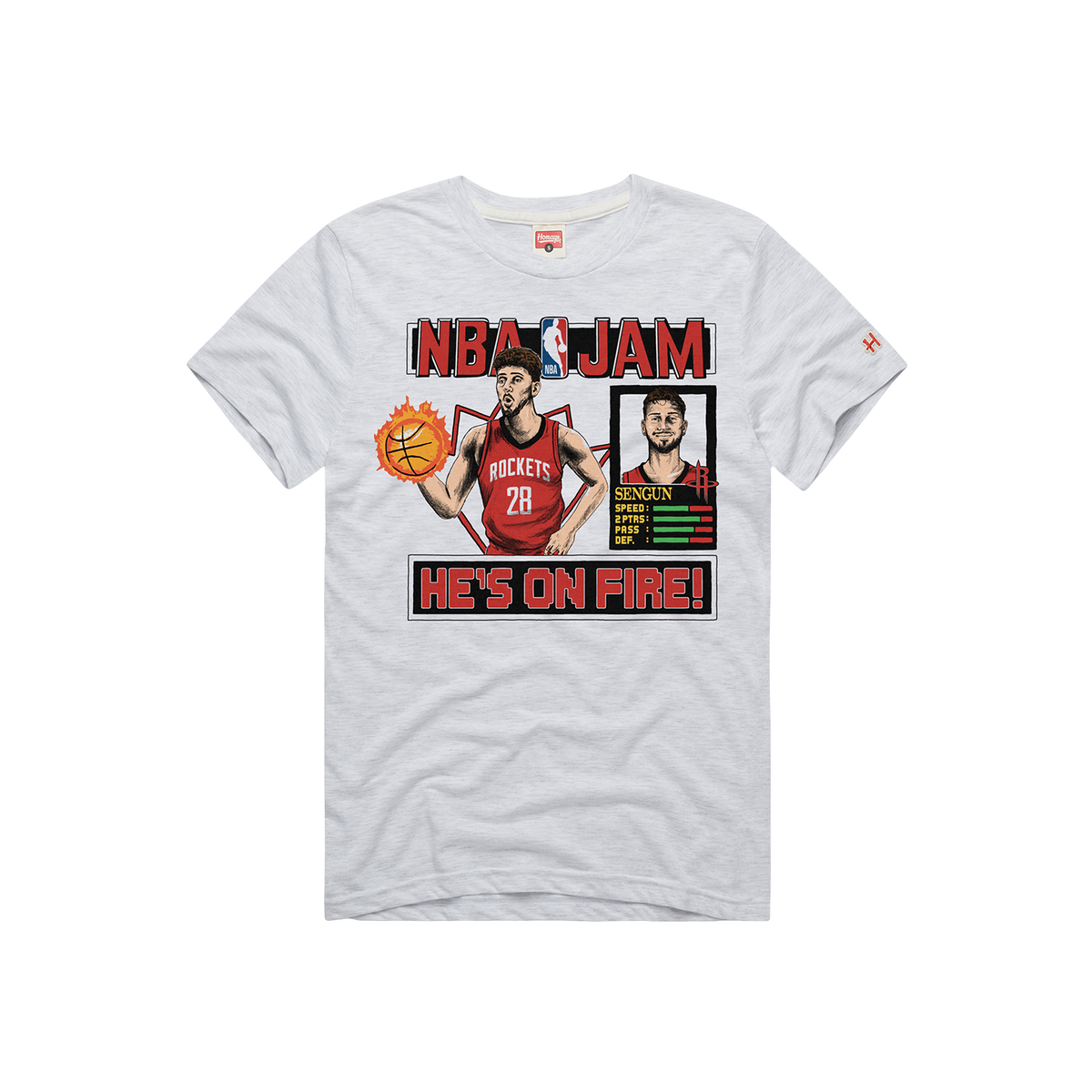 Homage Alperen Sengun NBA Jam Houston Rockets T-Shirt