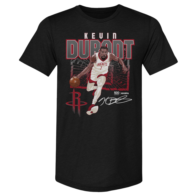 Men's Houston Rockets 500 Level Kevin Durant Shattered T-Shirt